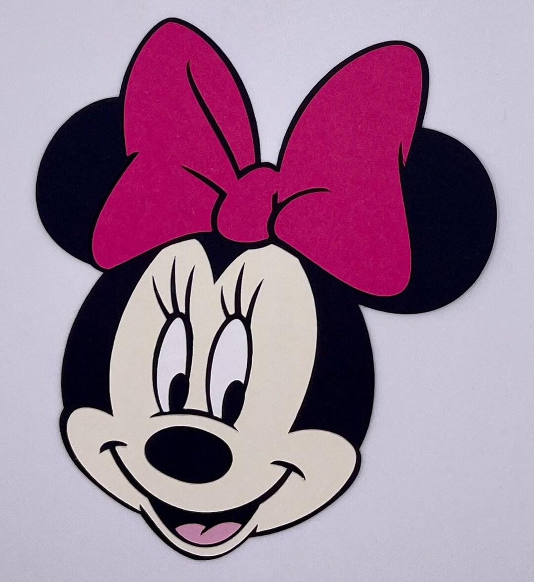 Disney Minnie Mouse Handmade Paper Piecing Scrapbook Embellishment Die ...