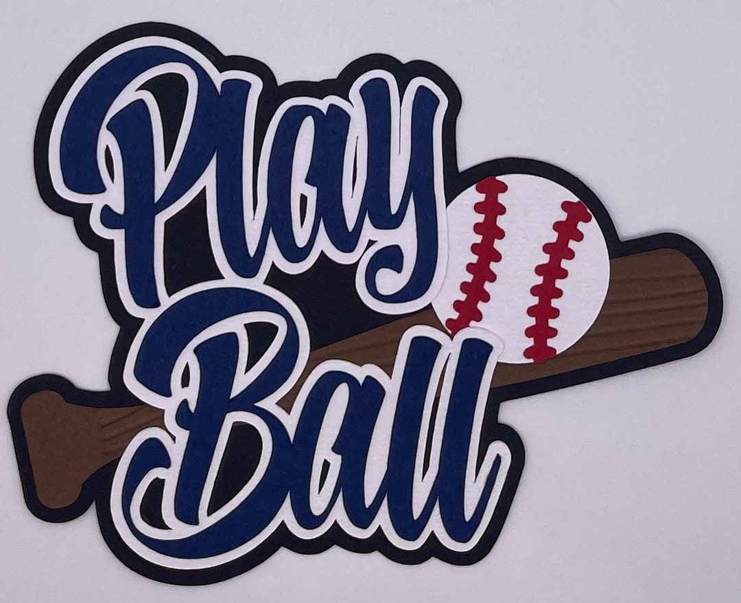 Sports - Play Ball Baseball - Handmade Paper Piecing Scrapbook ...
