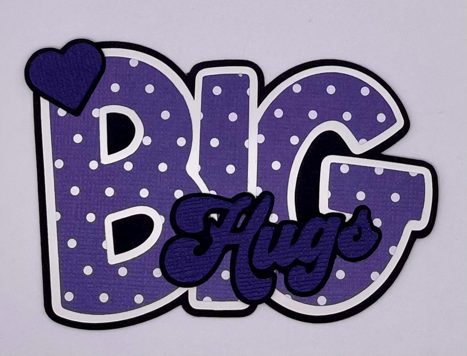 Big Hugs in Various Colors - Handmade Paper Piecing Scrapbook ...