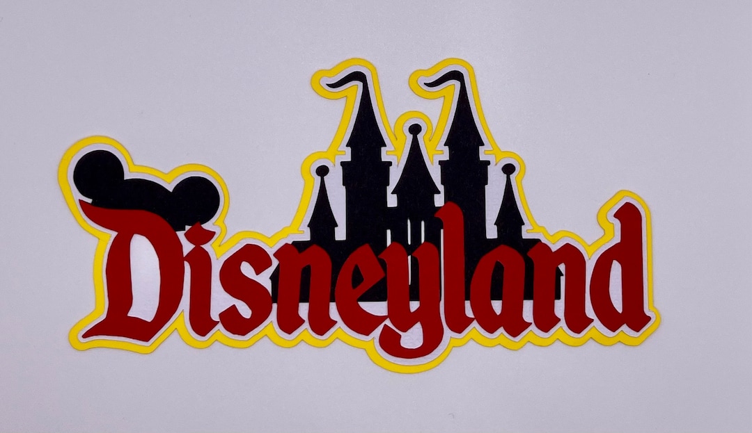 Disneyland Title - Handmade Paper Piecing Scrapbook Embellishment Die ...