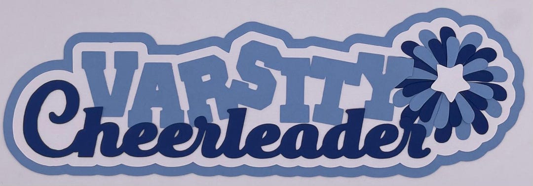 Sports - Varsity Cheerleader - (pick Your Colors) - Handmade Paper ...