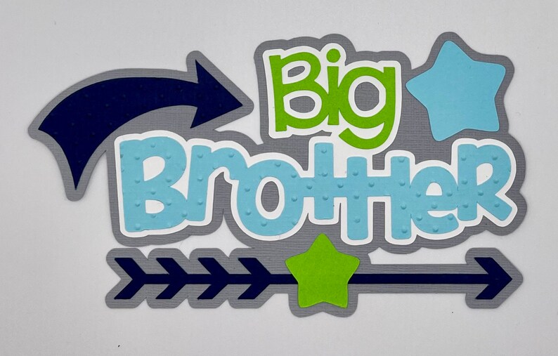 Family Big Brother Title Handmade Paper Piecing Scrapbook - Etsy