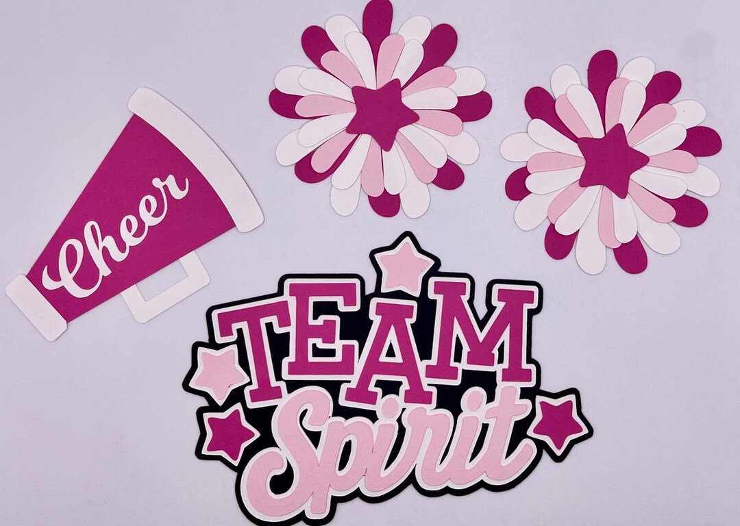Sports Team Spirit Cheerleading Pink Handmade Paper - Etsy