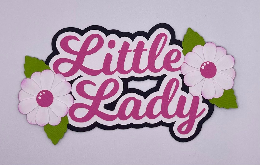 Little Lady Title Handmade Paper Piecing Scrapbook - Etsy