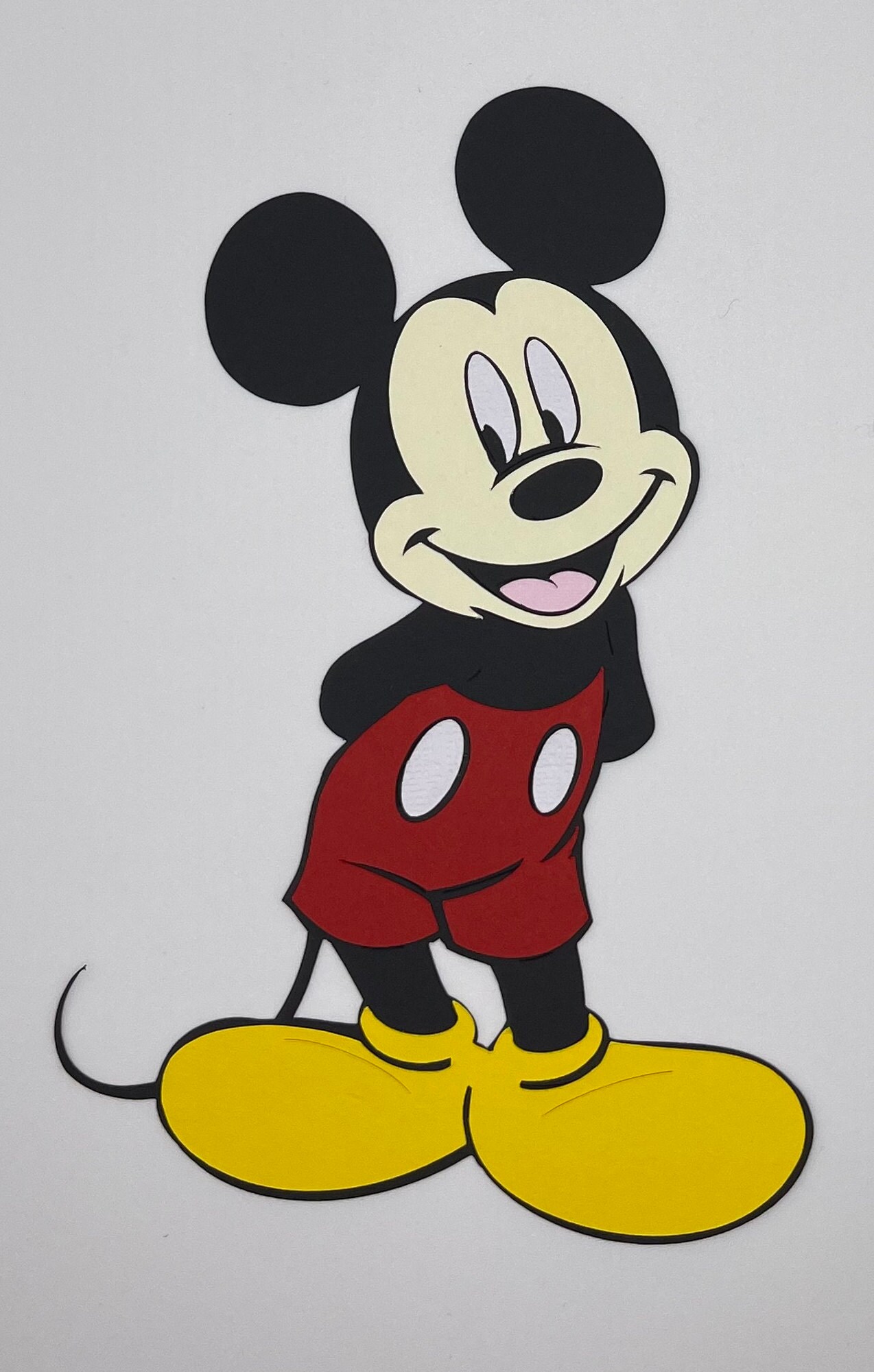 Disney Mickey Mouse Handmade Paper Piecing Scrapbook - Etsy