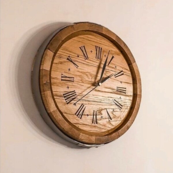 Barrel Clock - Etsy