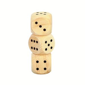 Montessori Baby Toys Large Wood Dice Set - Etsy