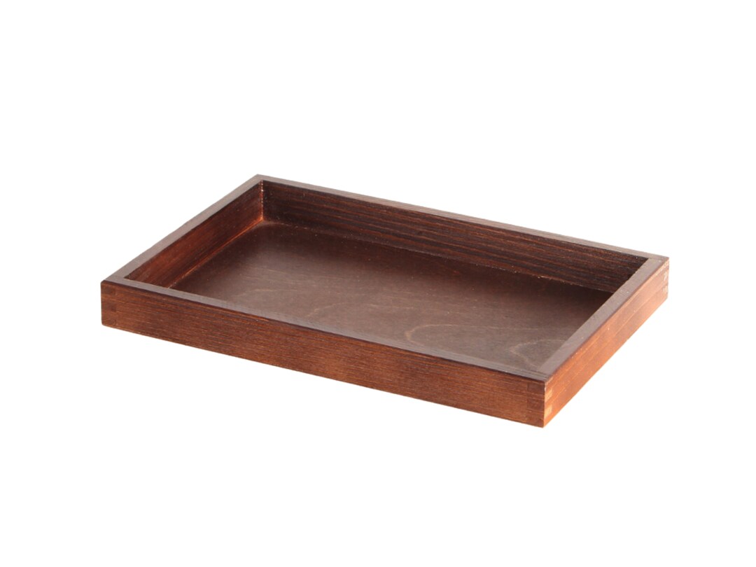 Elegant Brown Vanity Tray Versatile Wooden Dice Tray 20x30 Cm Desk Tray ...