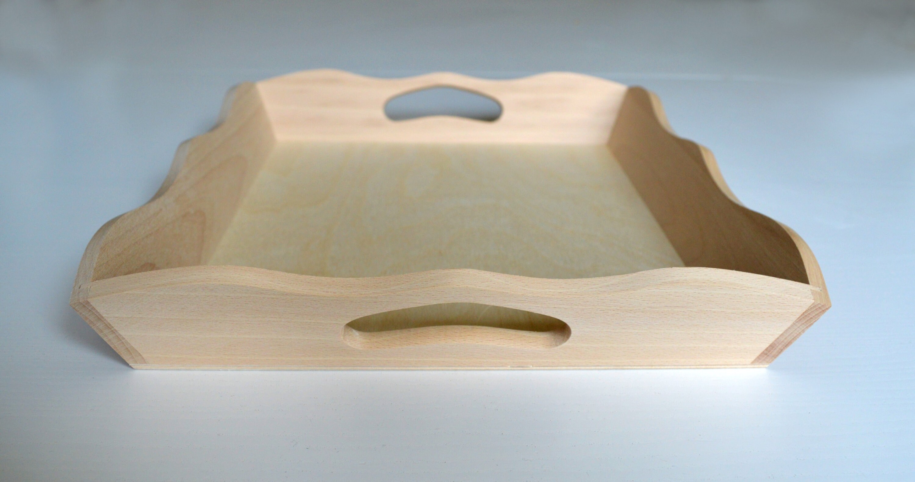 Wavy Trayuntreated Wood Trayslanting Trayunfinished Wood - Etsy