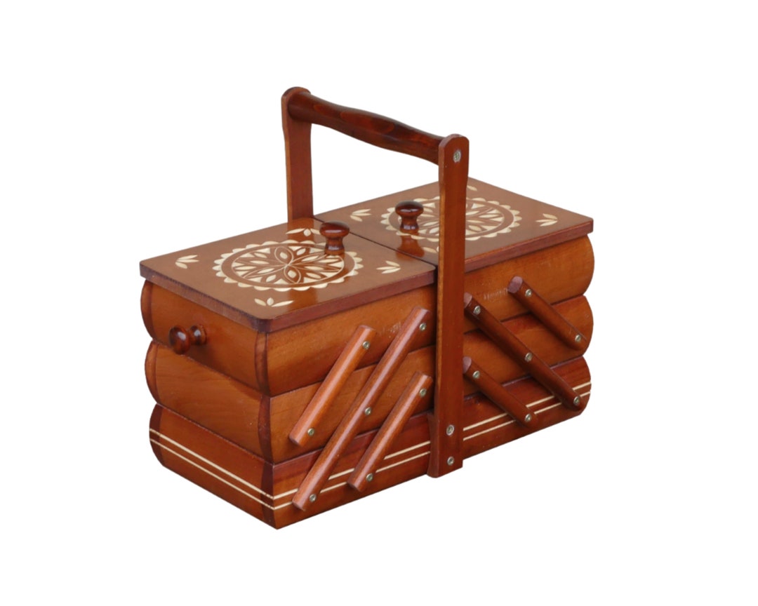 Wooden Sewing Box, Sewing Room Decor - Etsy