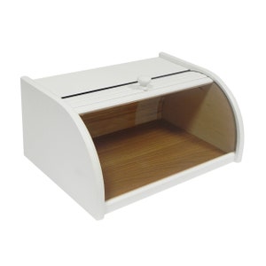 Large White Bread Box Rustic Kitchen Decor Bread Storage - Etsy