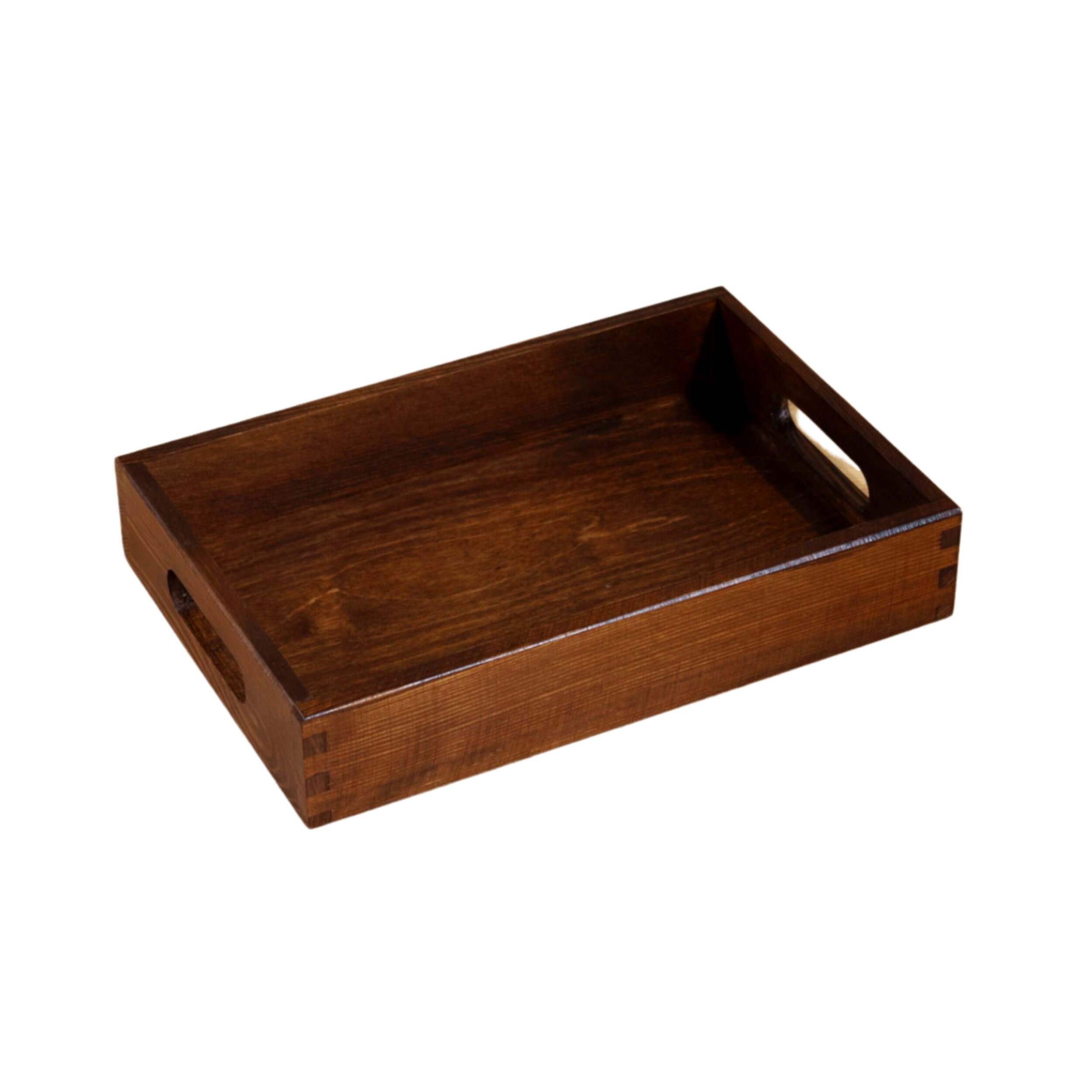 Small Dark Brown Tray With Handles Vanity Tray - Etsy