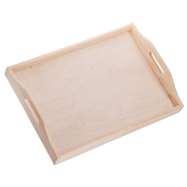 Large Unfinished Wood Serving Tray - Etsy