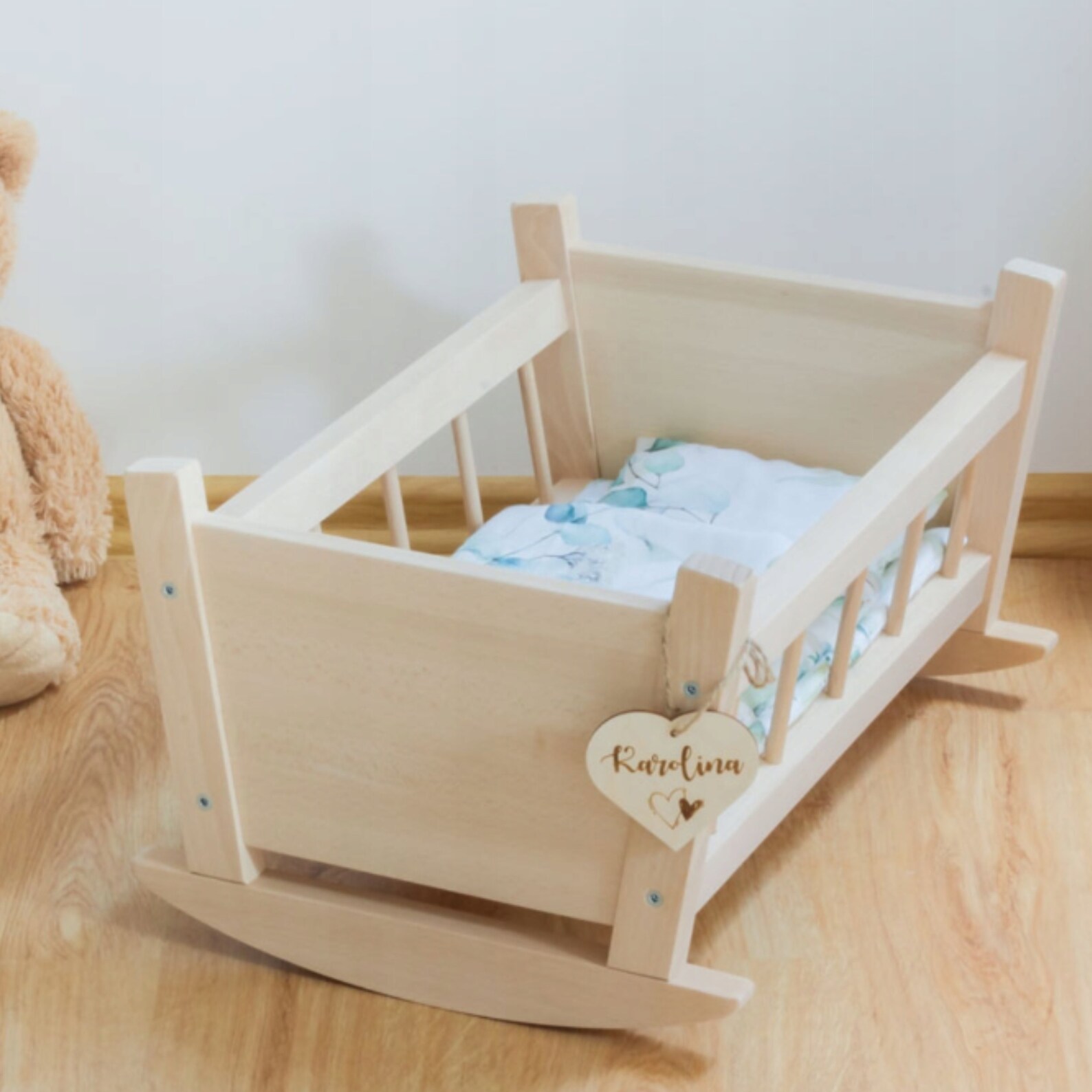 Wooden Cradle for Doll, Kids Wooden Toys - Etsy