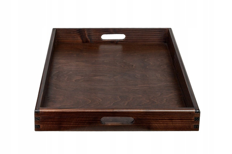 Large Serving Tray-bar Tray-breakfast Tray-wood Serving - Etsy