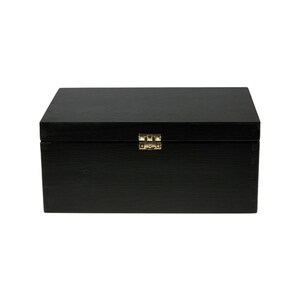 12''x8'' Black Box Wooden Chest - Etsy