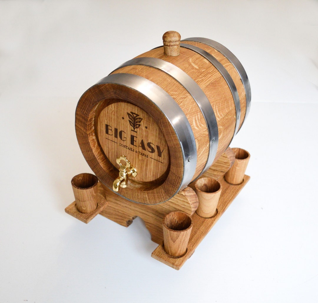 Personalized Mini Oak Whiskey Barrel: A Unique Gift Set for Wine and ...