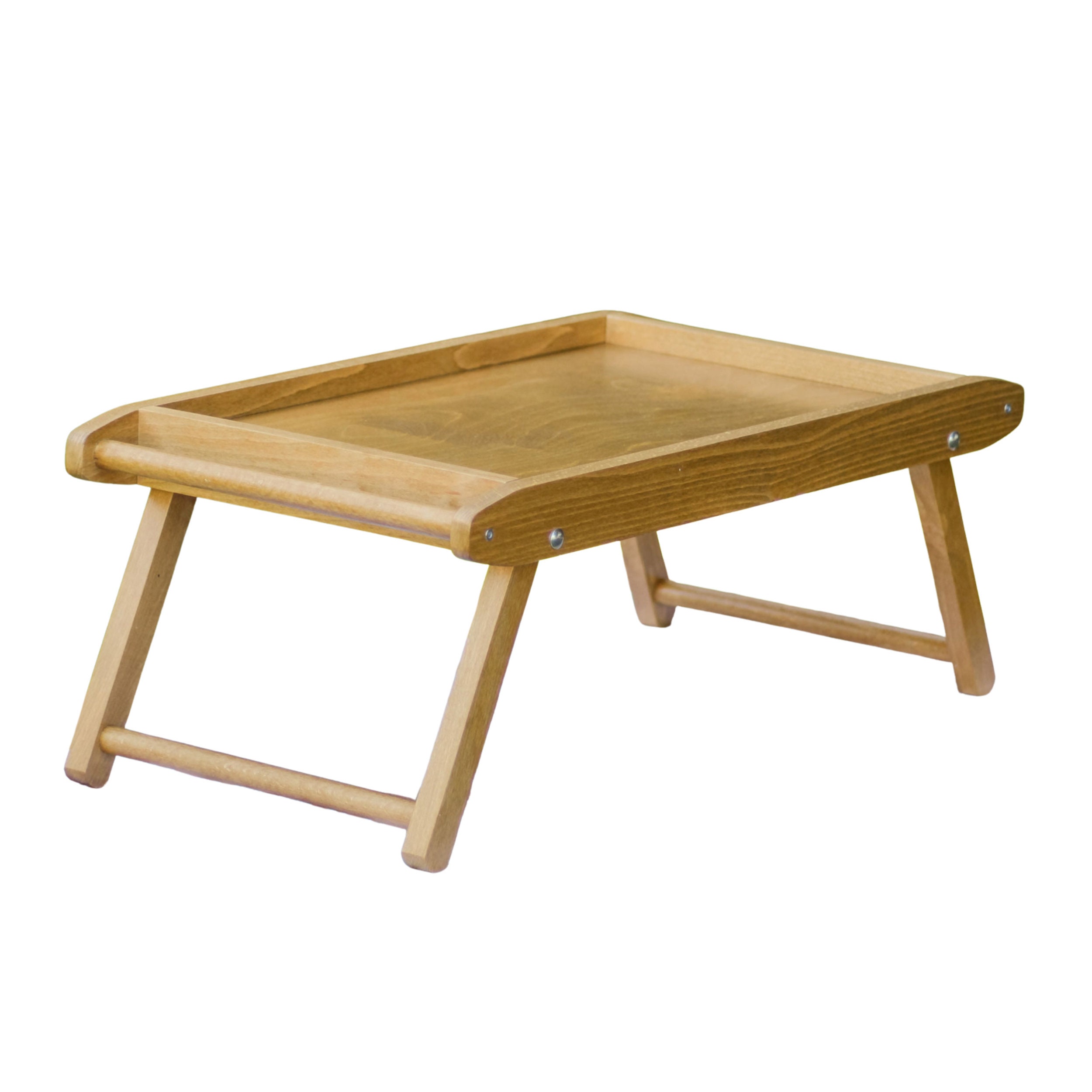 Oak Color Folding Tray Table - Etsy