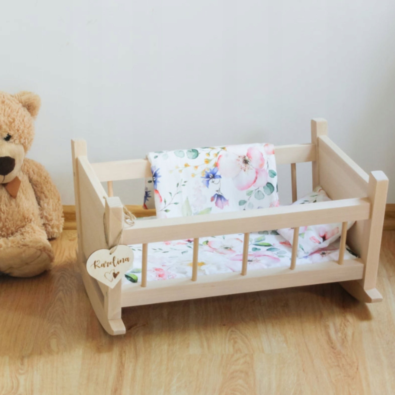 Wooden Cradle for Doll, Kids Wooden Toys - Etsy