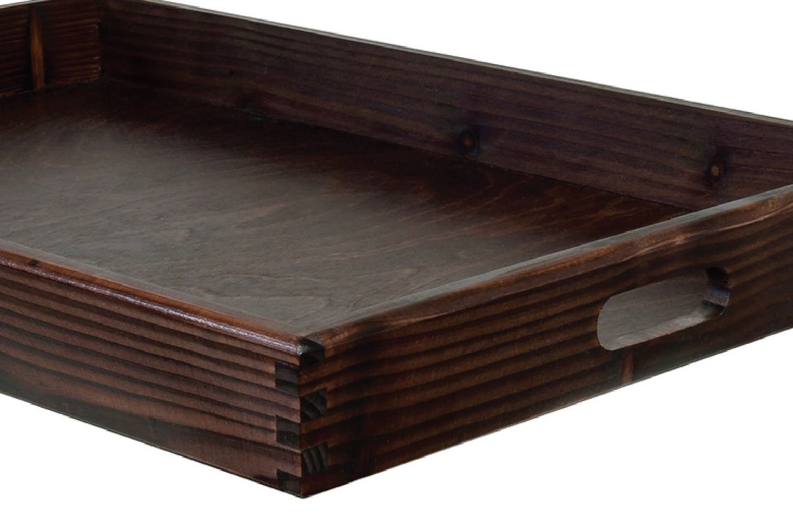 Large Serving Tray-bar Tray-breakfast Tray-wood Serving - Etsy