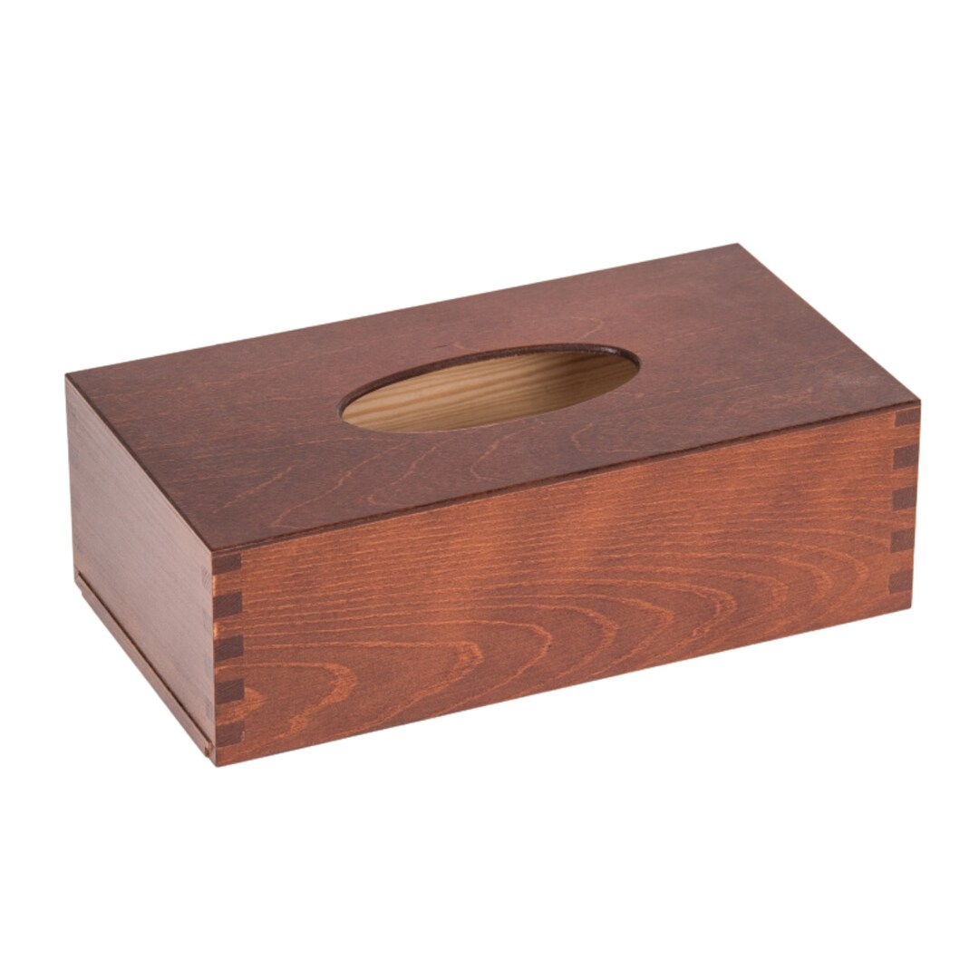Walnut Wooden Tissue Box - Etsy
