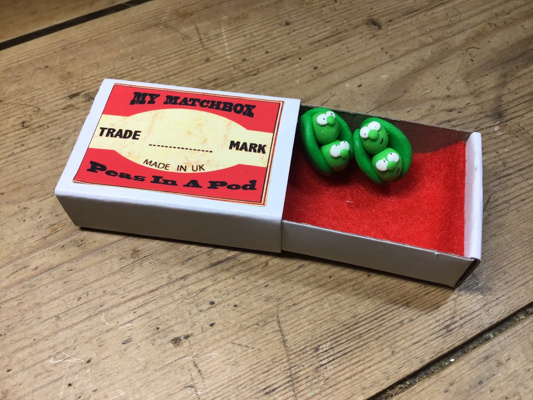 Valentine’s Peas in a Pod Matchbox Gift, Best Friends, Birthday Gift ...