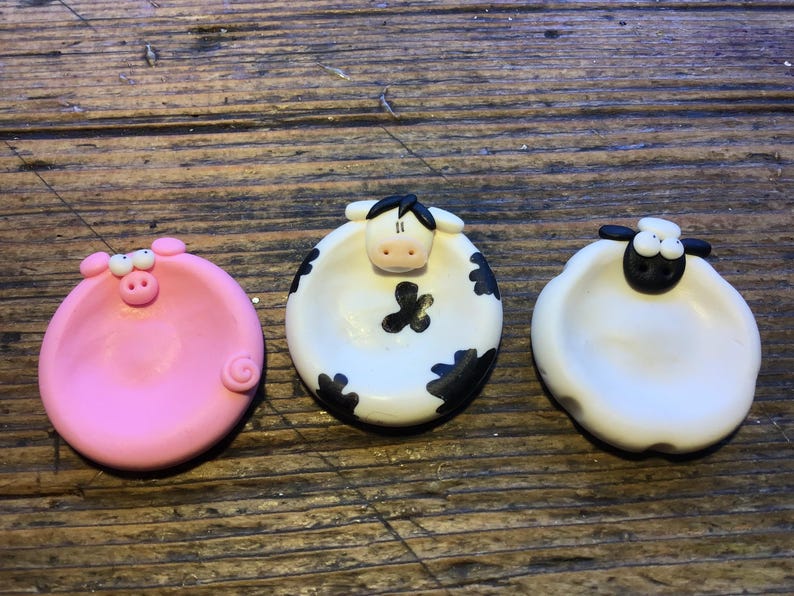 Handmade Worry Stone: Pocket Pet - Anxiety Relief Cow Pig Sheep ...