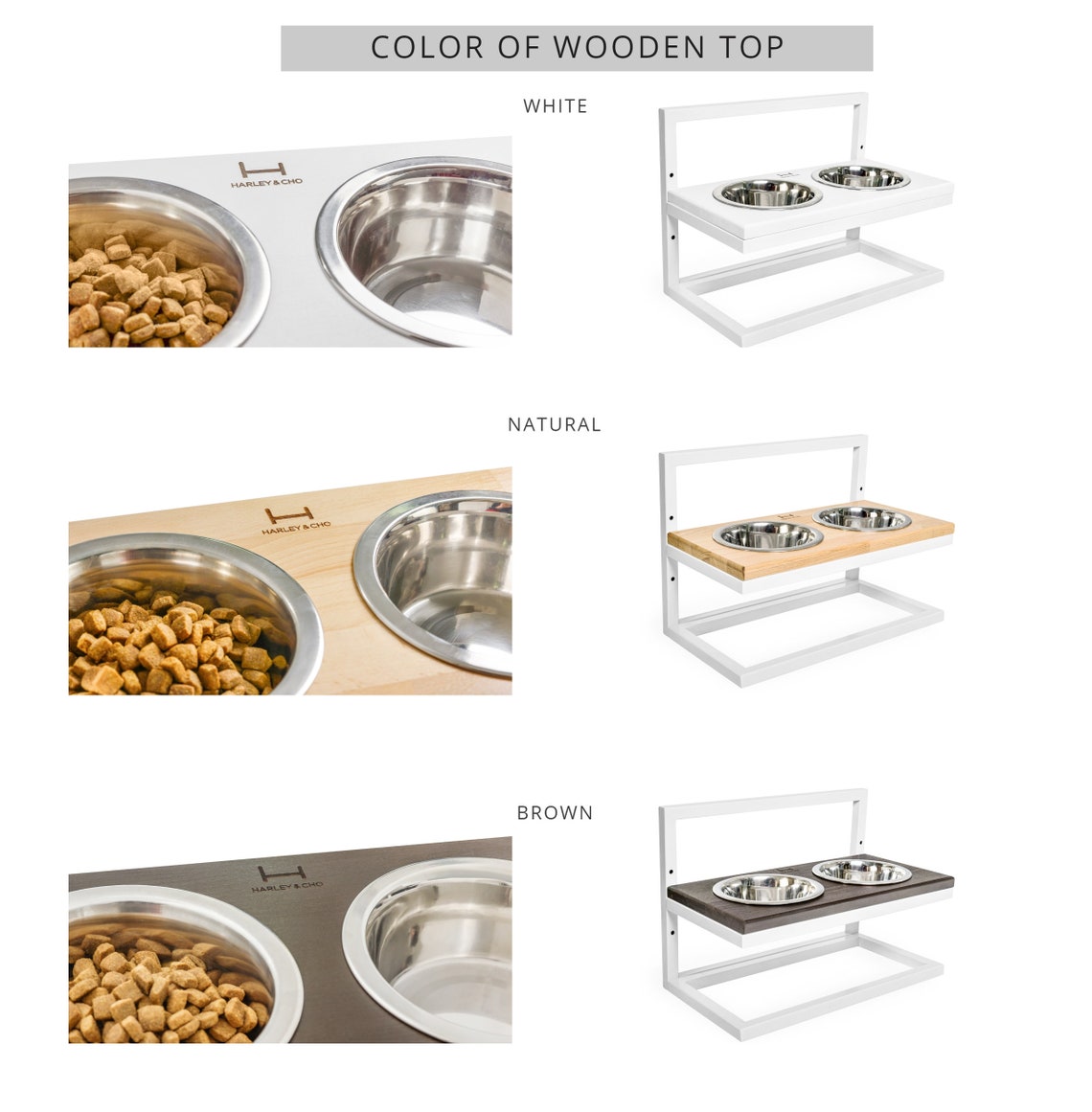 Dog Feeding Table, Raised Dog Bowls, Adjustable Elevated Dog Bowls for ...