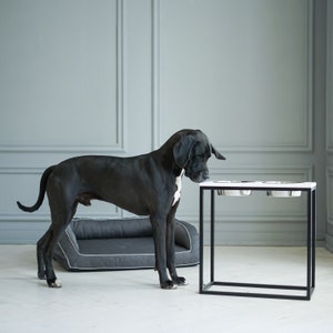 Elevated dog feeding table for Large size dog / Raised Feeder | Etsy