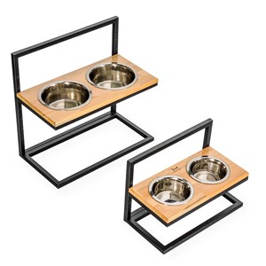 Dog Feeding Table, Raised Dog Bowls, Adjustable Elevated Dog Bowls for ...