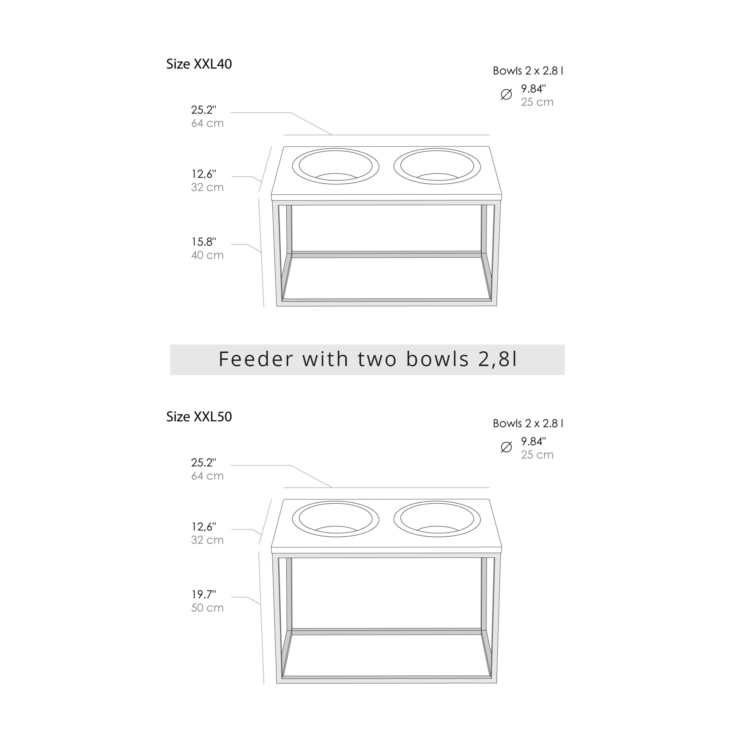 Elevated Dog Feeding Table for Large Size Dog / Raised Feeder - Etsy ...