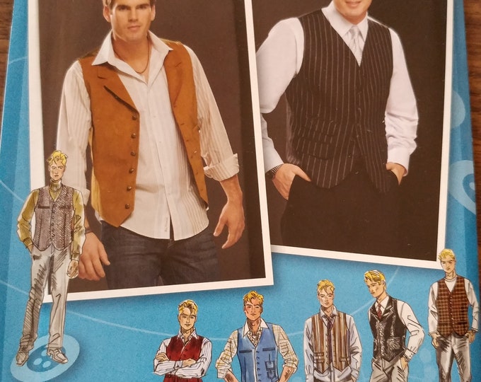 Simplicity 2870 Mens Lined Vest Project Runway Size 44 - Etsy
