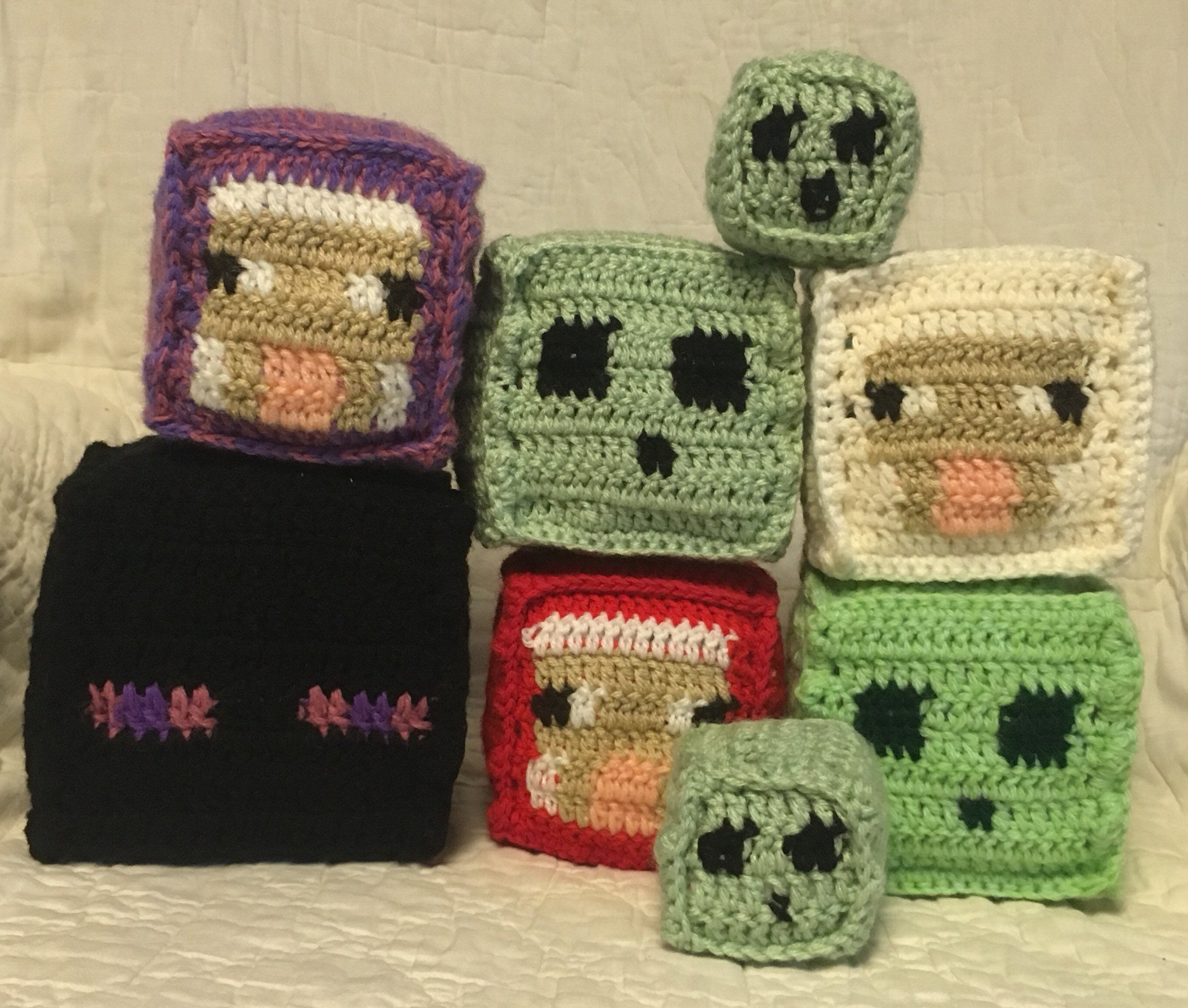 Skeleton Head Minecraft Wool