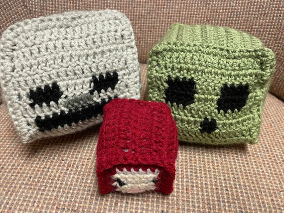 Skeleton Head Minecraft Wool