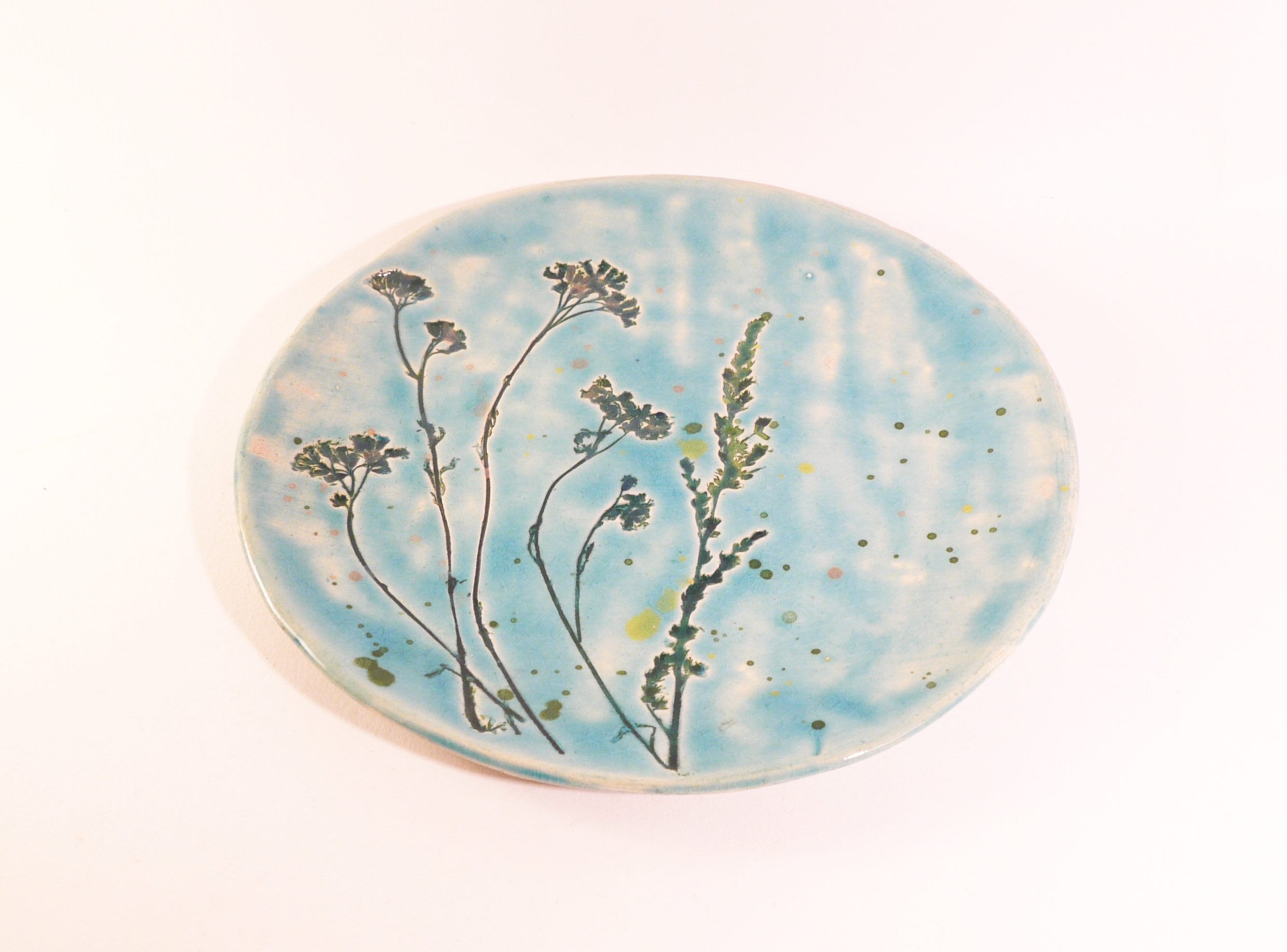 Natural Blue Plates, Ceramic Plates, Handmade Plate, Ceramic Plate ...