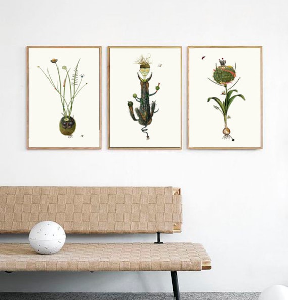 Plant Poster. Illustration Collage. Botanical Print | Etsy