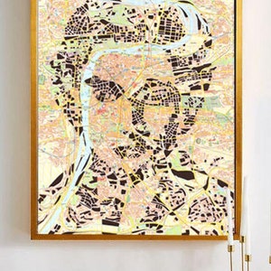 Franz Kafka Poster / Prague Map / Literary Portraits / Famous Writers ...