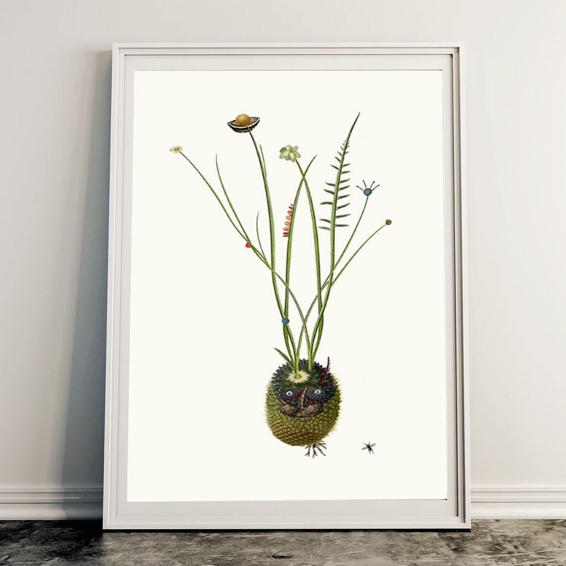 Plant Poster. Illustration Collage. Botanical Print - Herbarium ...