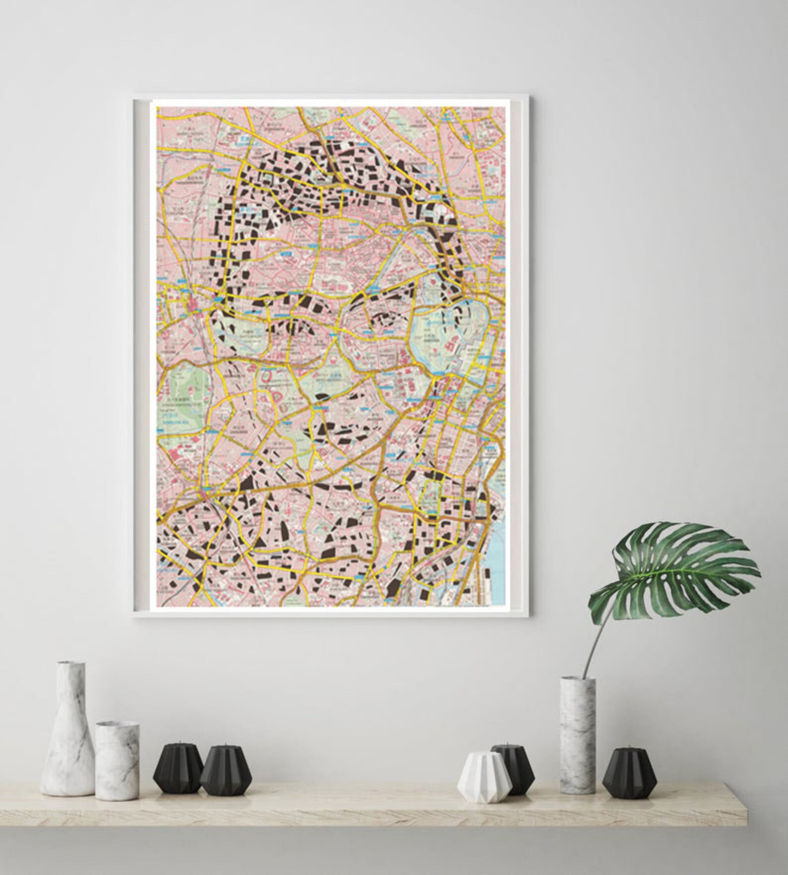 Yukio Mishima Poster / Tokyo Map / Literary Portraits / Famous Writers ...