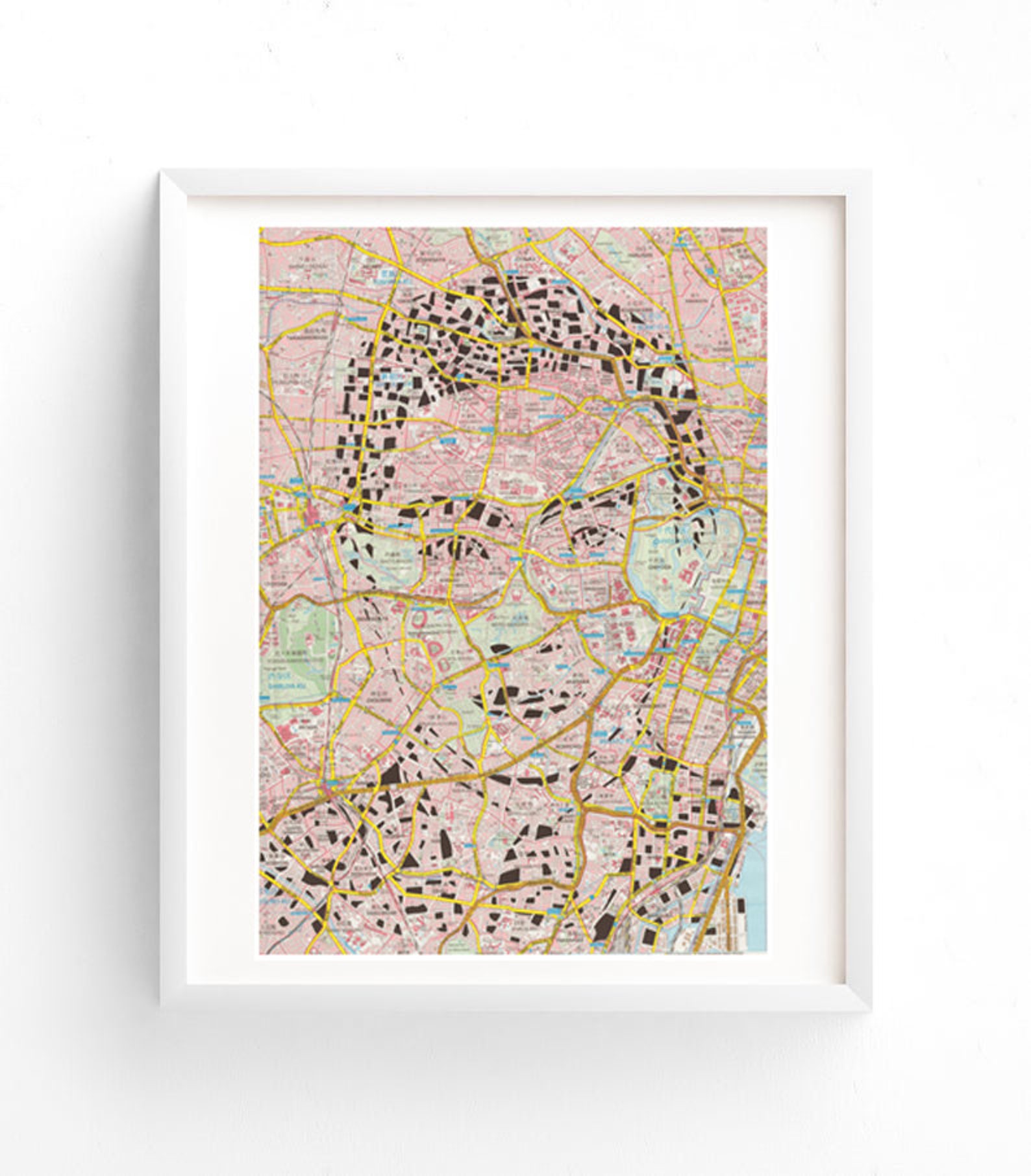 Yukio Mishima Poster / Tokyo Map / Literary Portraits / Famous Writers ...