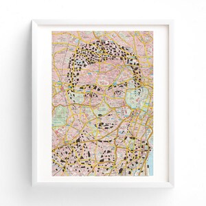 Yukio Mishima Poster / Tokyo Map / Literary Portraits / Famous Writers ...