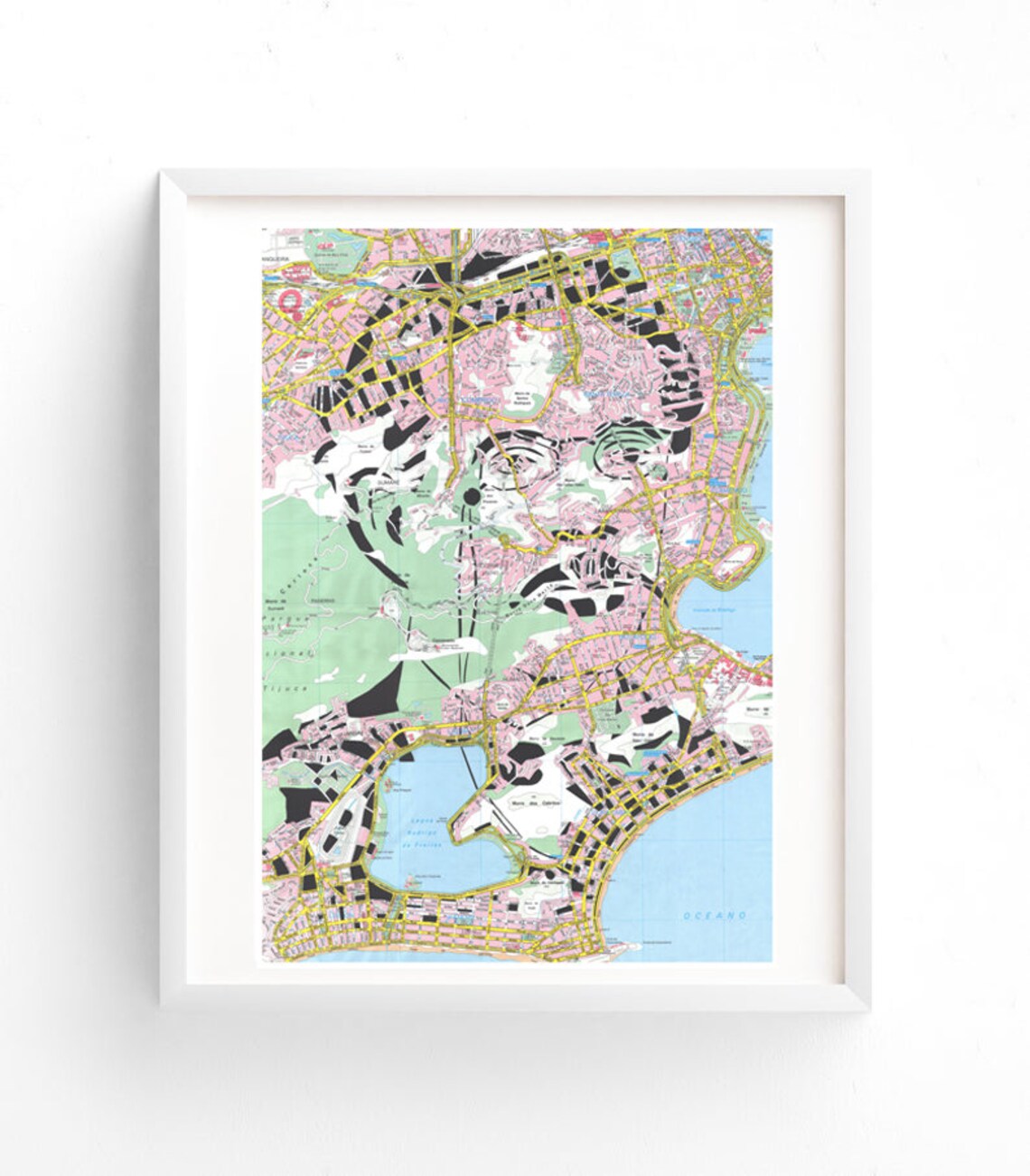 Machado De Assis Poster / Rio De Janeiro Map / Brazil / Literary ...