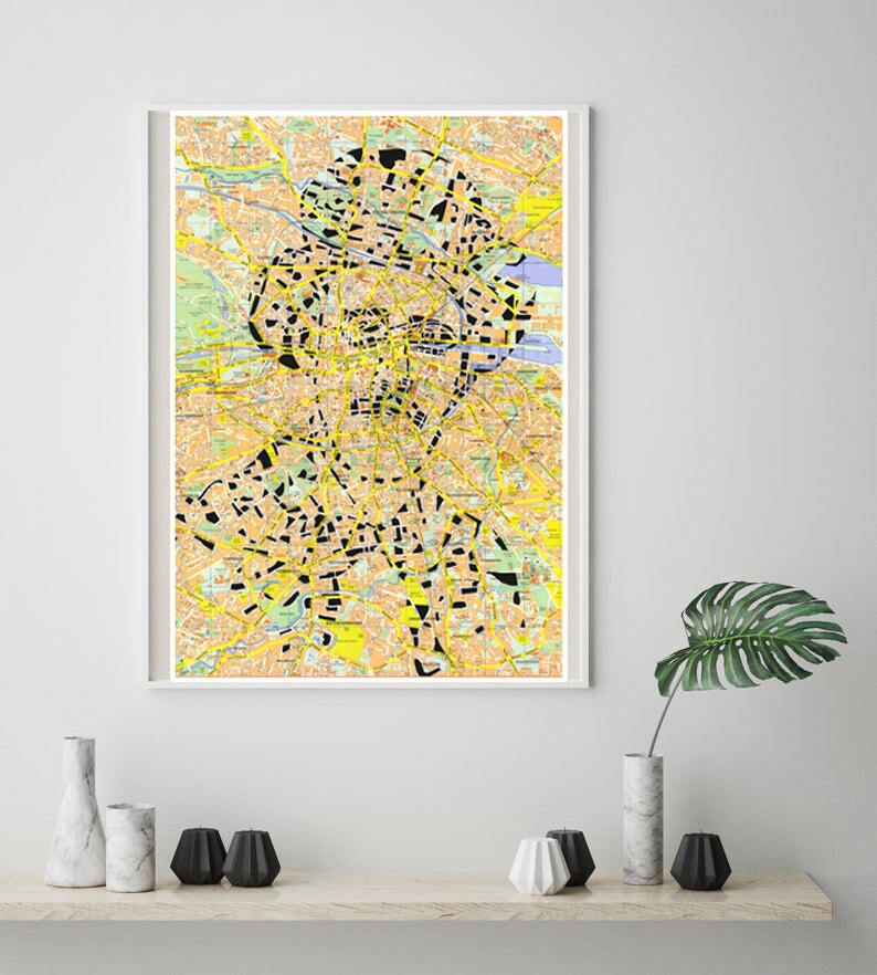 James Joyce Poster / Dublin Map / Literary Portraits / Famous Writers ...