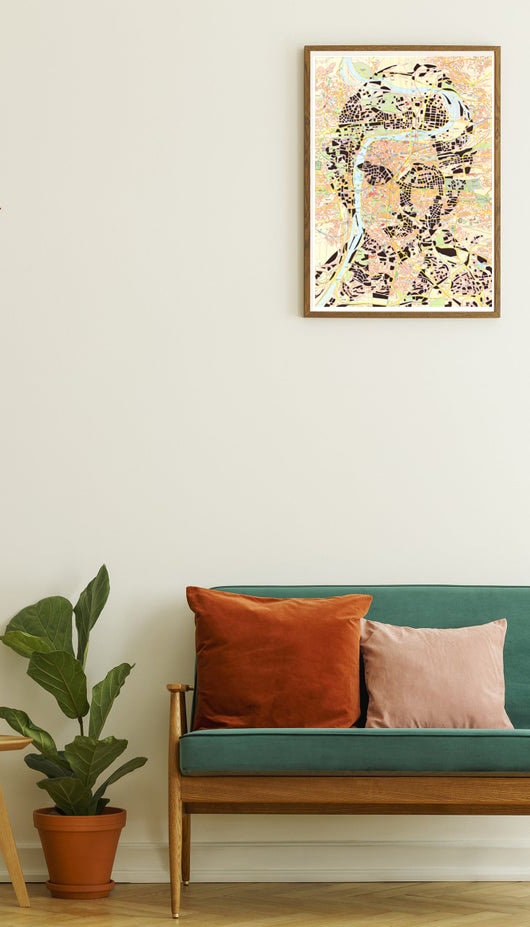 Franz Kafka Poster / Prague Map / Literary Portraits / Famous Writers ...