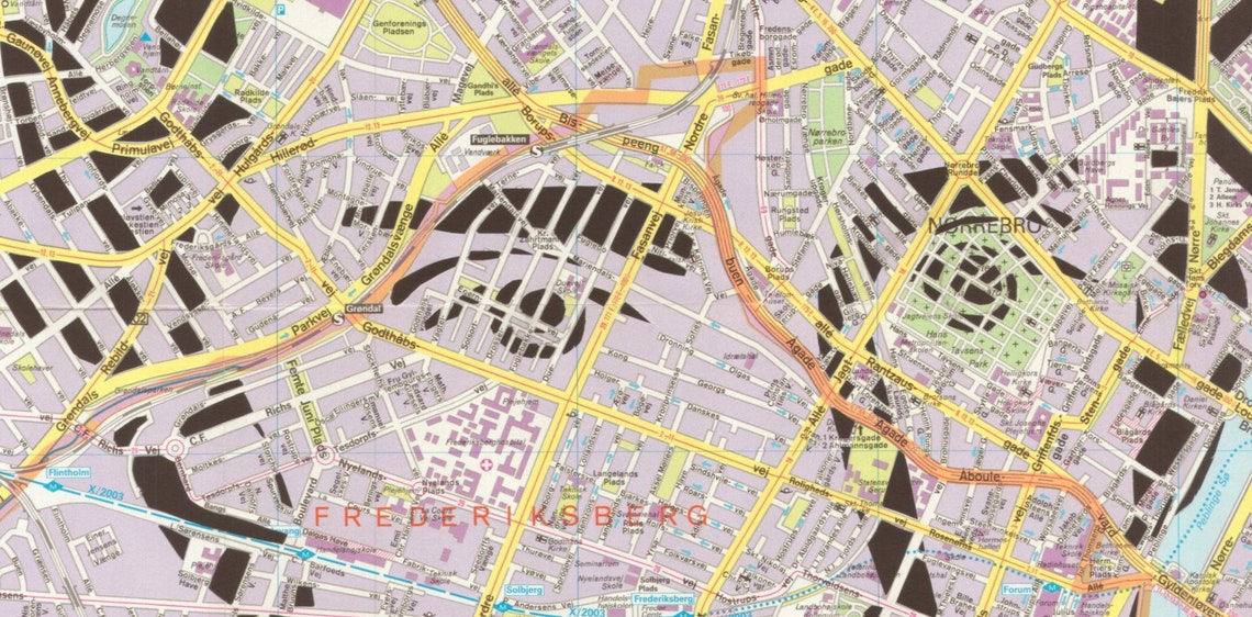 Søren Kierkegaard Poster / Copenhagen Map / Danish Philosopher / Famous ...