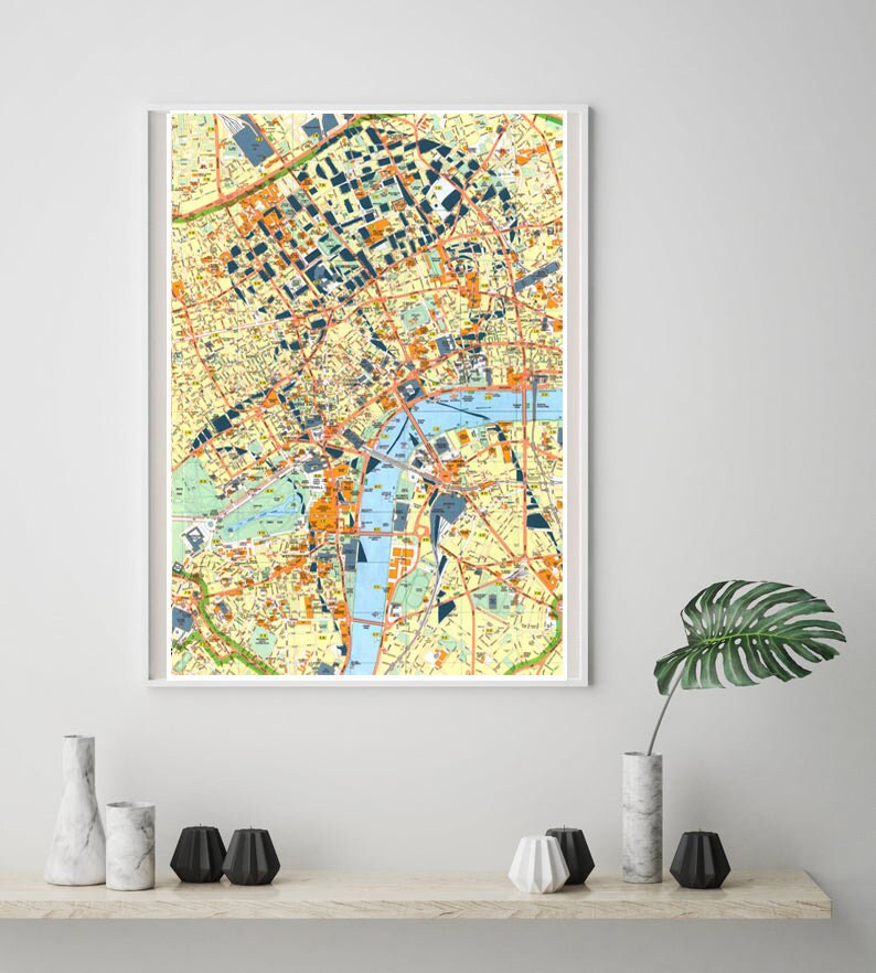 Virginia Woolf Poster / London Map / Literary Portraits / Famous ...
