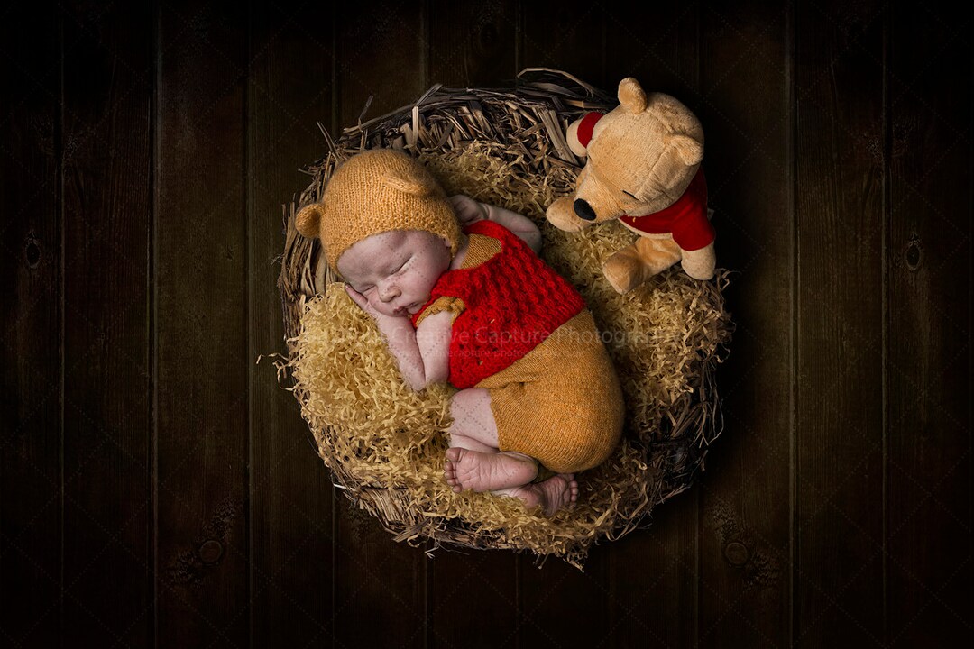 Newborn Digital Backdrop / Background / Yellow Bear / Forest / Story ...
