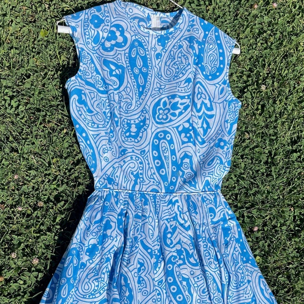 Paisley Print Dress - Etsy