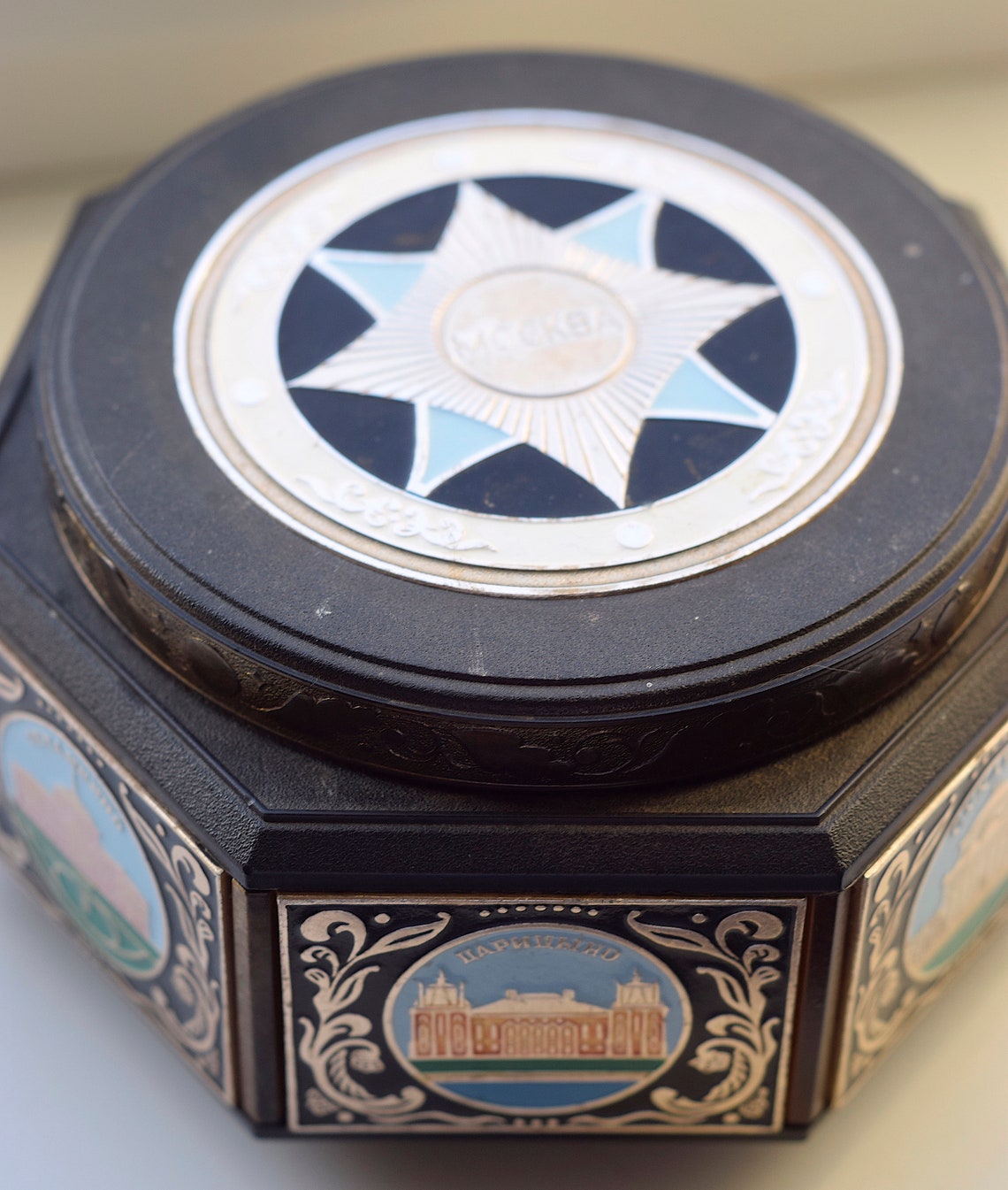 Vintage Russian Hexagon Shaped Music Box. Moscow Memorabilia - Etsy