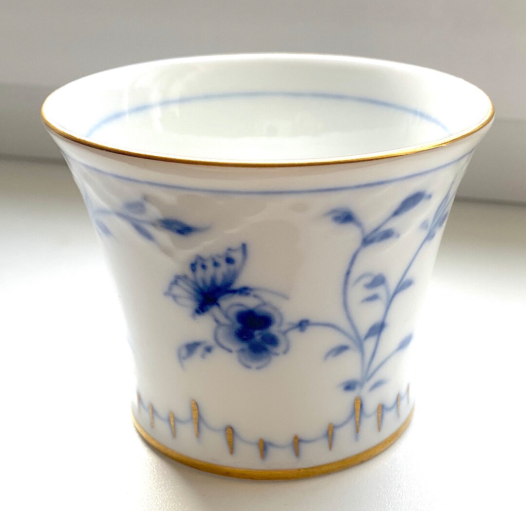 Very Rare Bing Grondahl Kipling Gold Open Vase Jar. Beautiful Texture ...